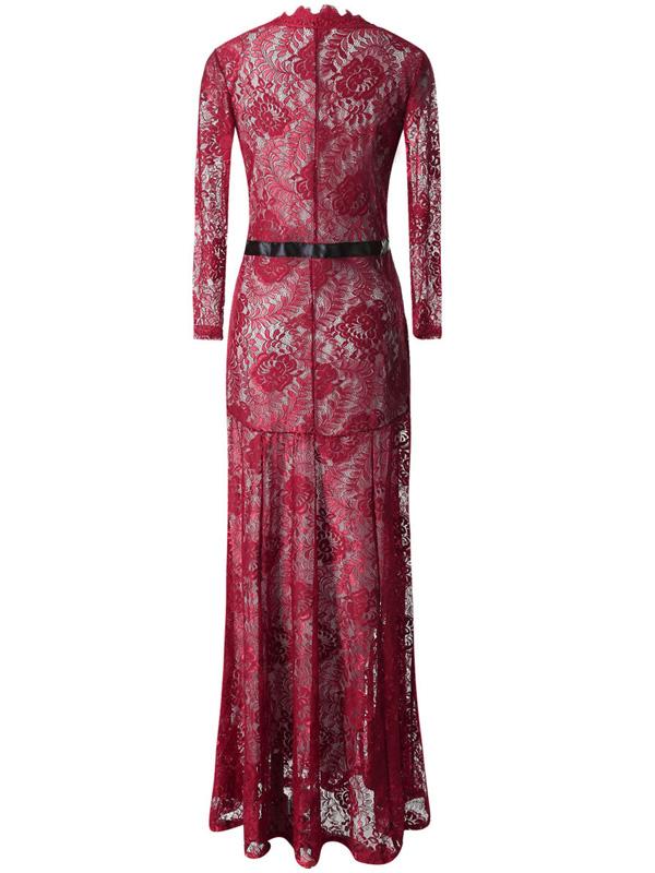 Sexy V Neck Lace Maxi Dresswonder Beauty Lingerie Dress Fashion Store